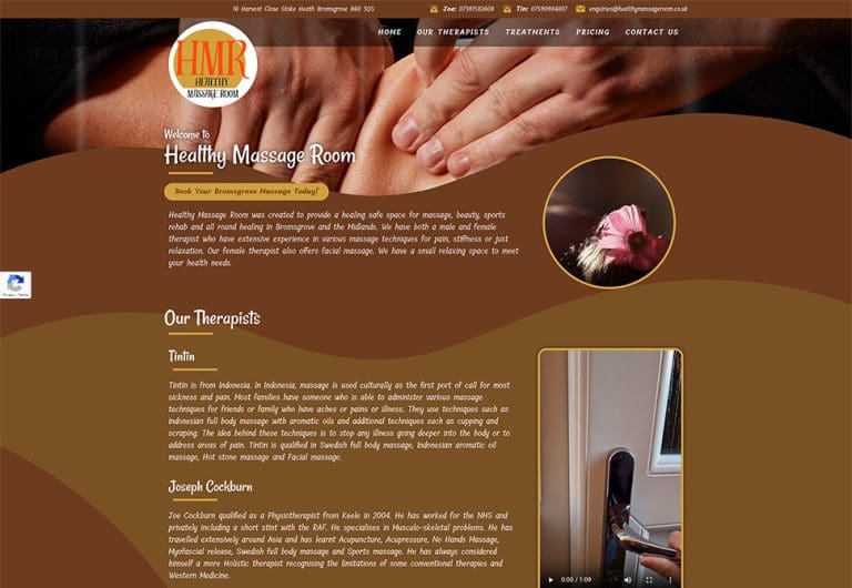 Healthy Massage Room | Eagle Web Solutions